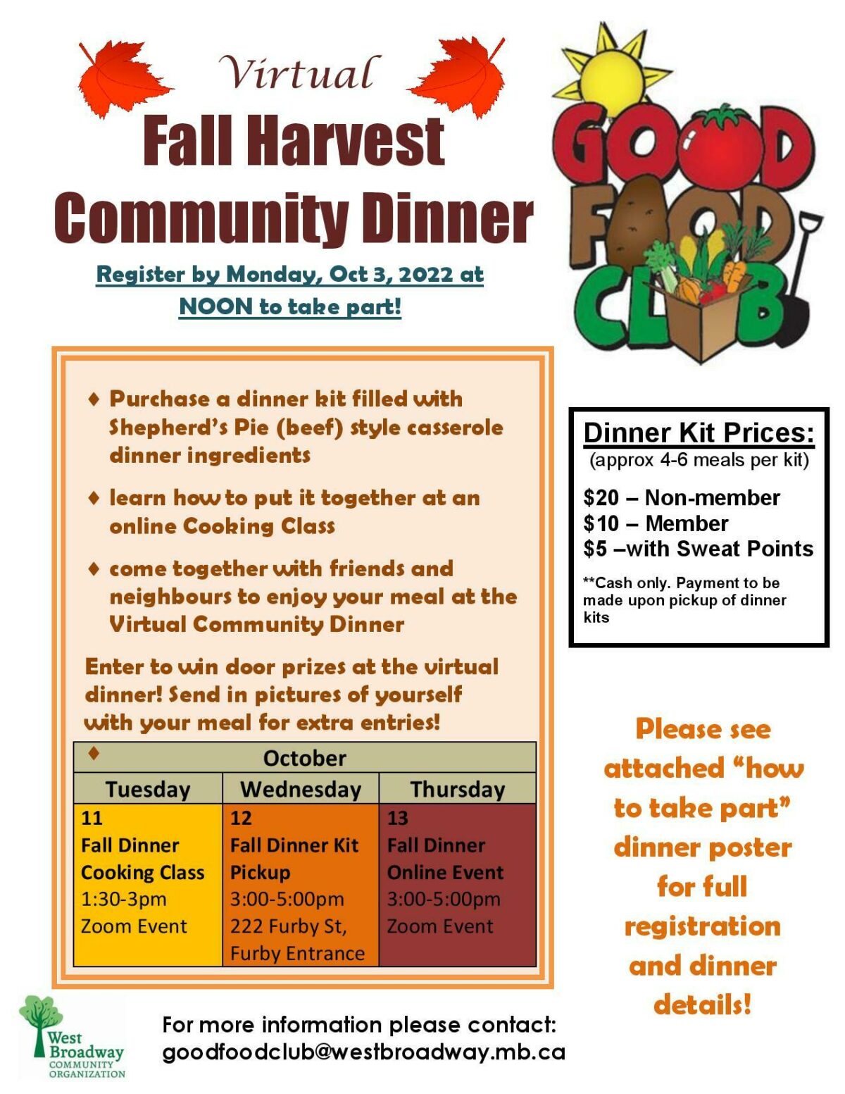 You're invited to Good Food Club's virtual Fall Harvest Community ...