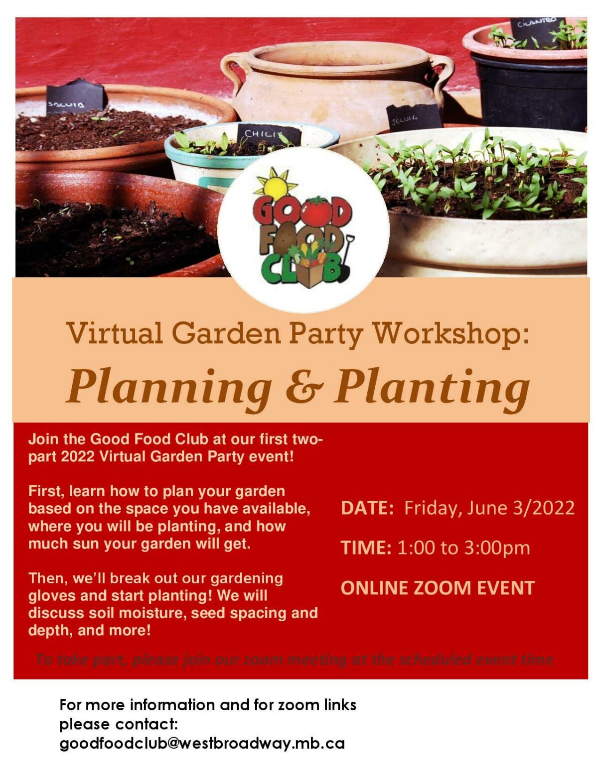 GFC Virtual Garden Party: Planting and Planting Your Garden Workshop ...