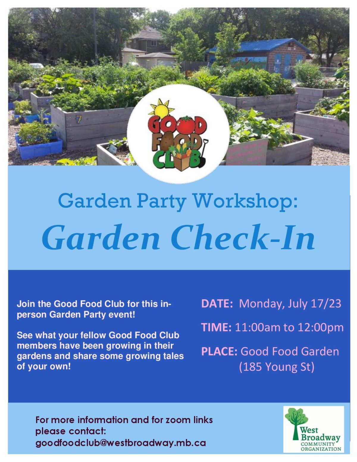 GFC Garden Party: Check in - July 17/23 – West Broadway Community ...