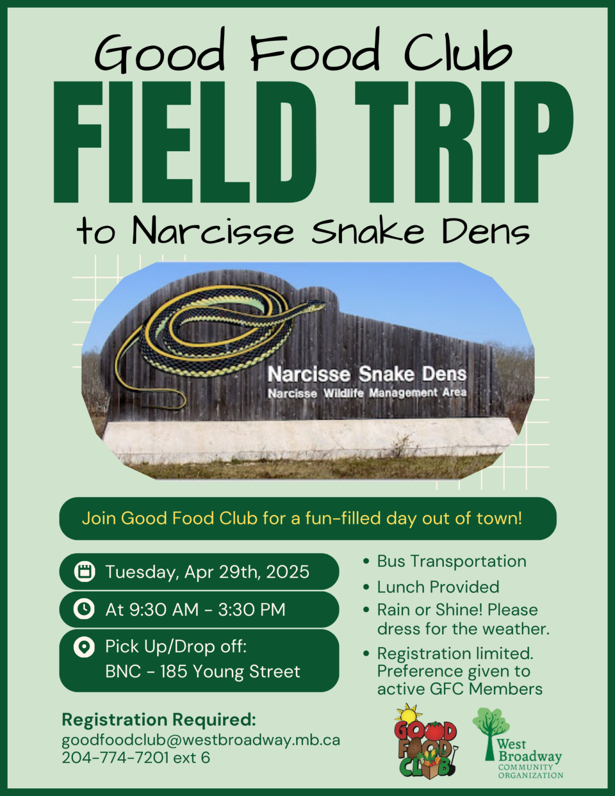 GFC Special Field Trip: Narcisse Snake Dens – West Broadway Community ...