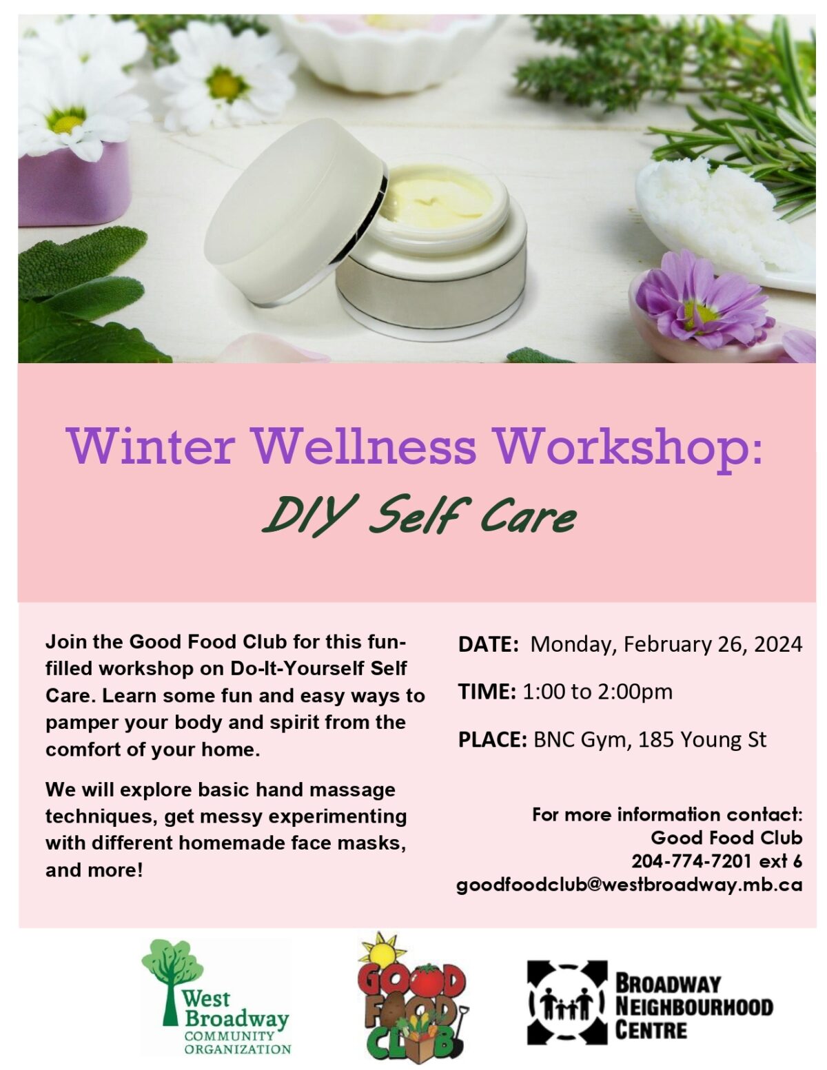 Winter Wellness Workshop: DIY Self Care – West Broadway Community ...